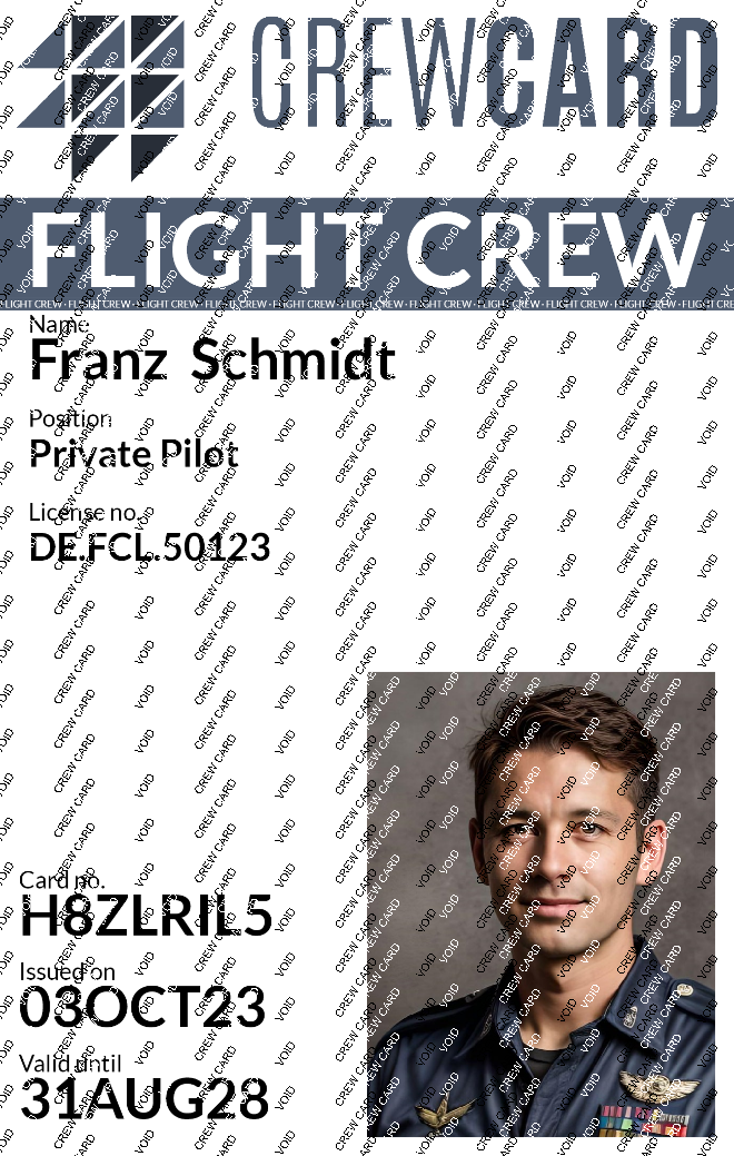 Private Crew Card - CrewCard.aero
